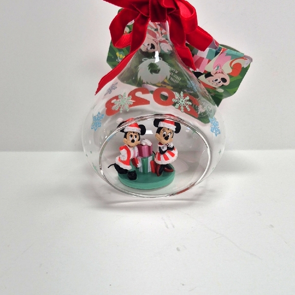 Disney | Holiday | Disney 223 Tear Drop Ornament With Mickey And Minnie ...